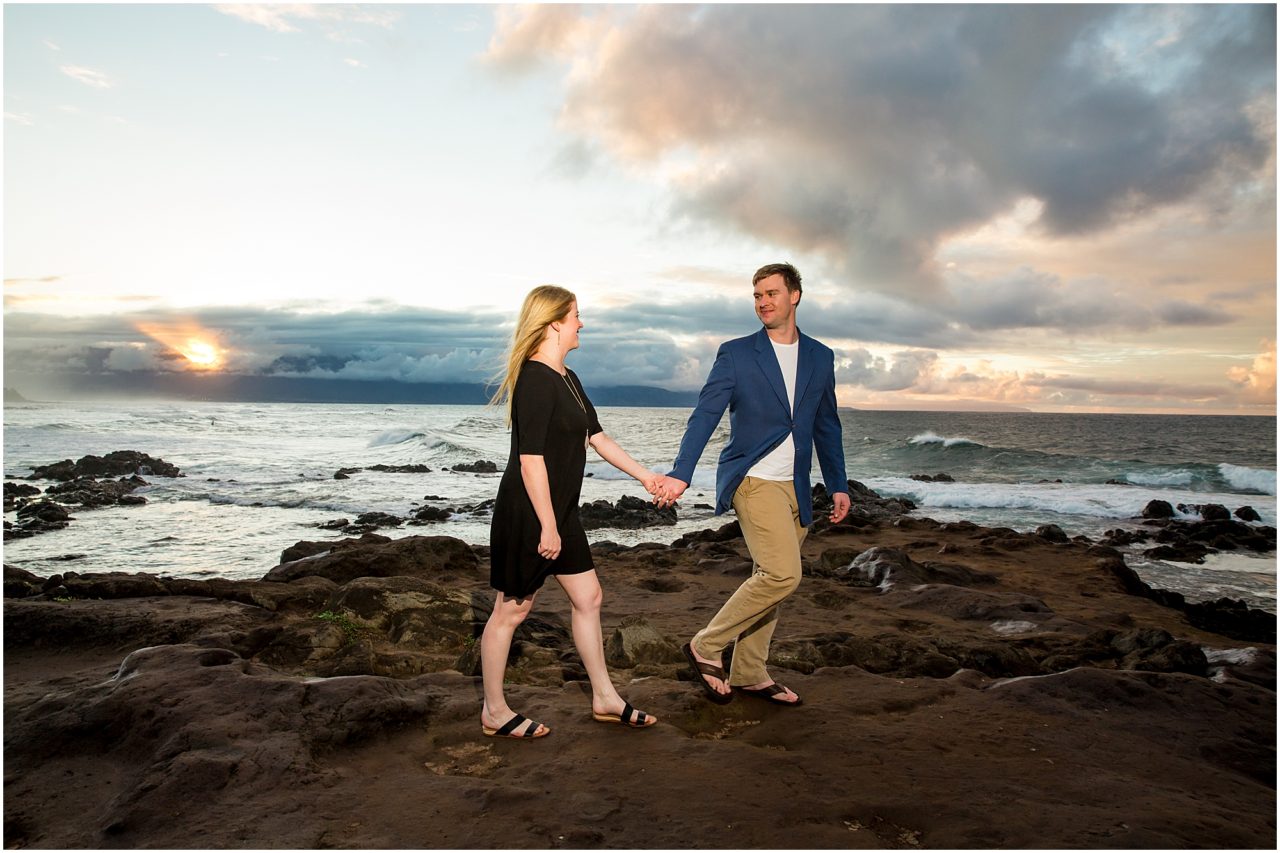 Sunset Cliff Proposal on Maui's North Shore | Michael + Erin - Engaged ...