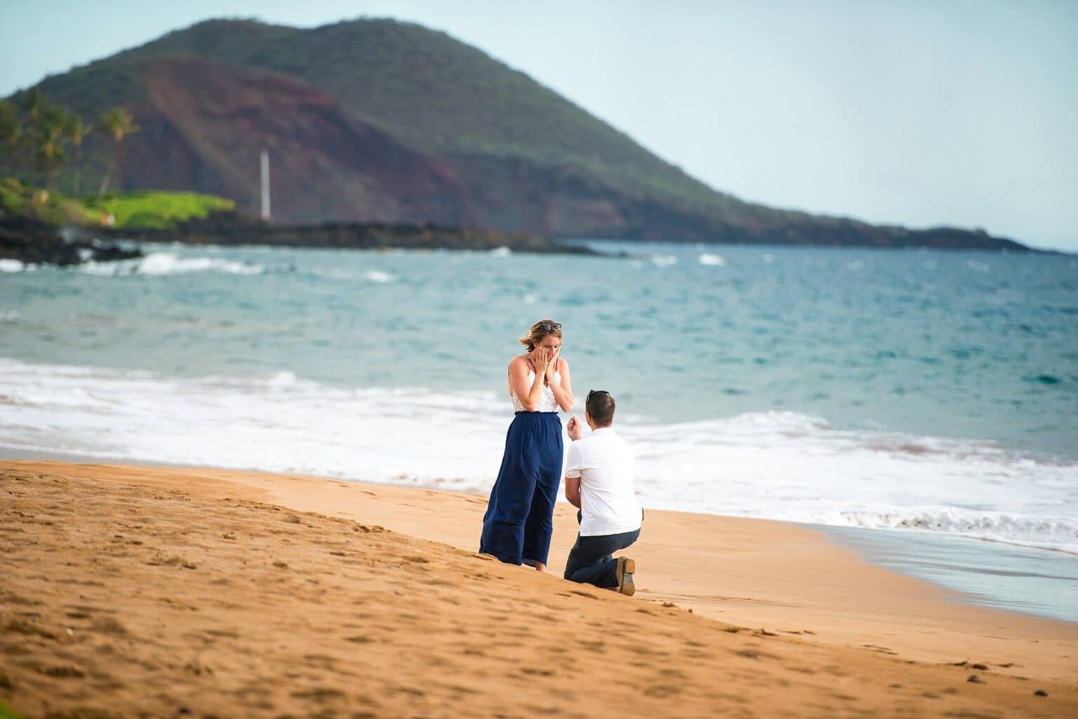 Incredible Cliffside Sunset Proposal on Maui | Adin + Mika - Engaged on ...
