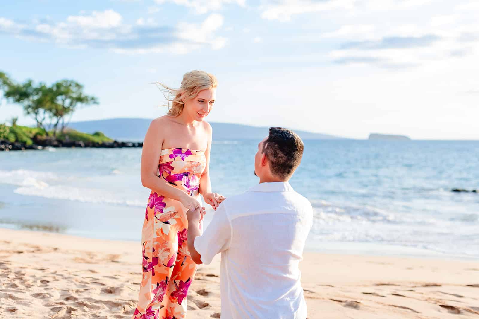 Summer Maui Beach Proposal | Adam and Kendall | South Maui - Engaged on Maui | Maui Proposal ...